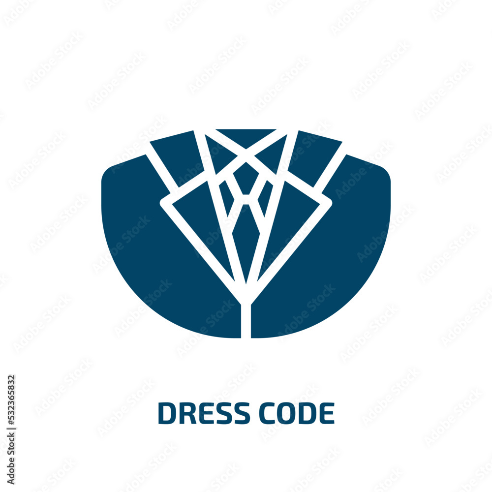 dress code icon from business and analytics collection. Filled dress ...