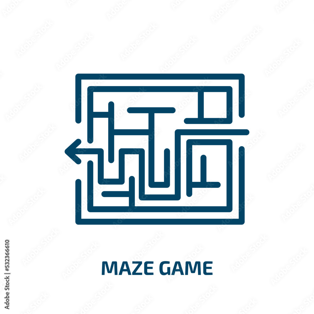 maze game icon from business collection. Filled maze game, game, maze ...
