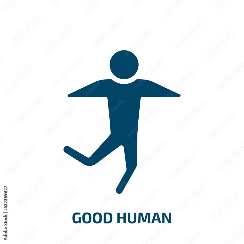 good human icon from feelings collection. Filled good human, human ...