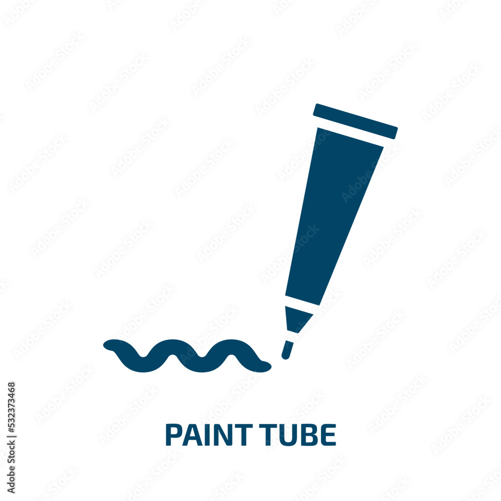 paint tube icon from sew collection. Filled paint tube, paint, tube ...