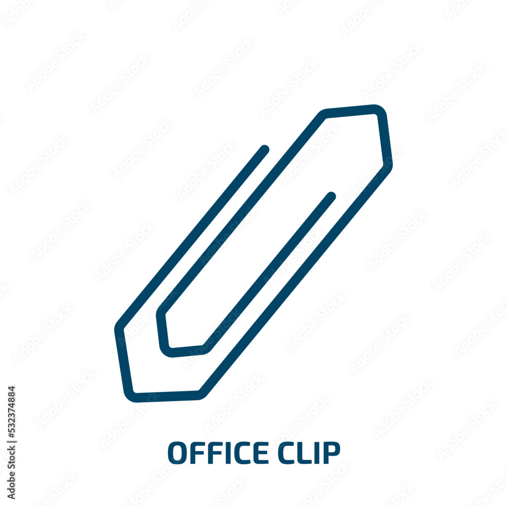 office clip icon from other collection. Filled office clip, office ...
