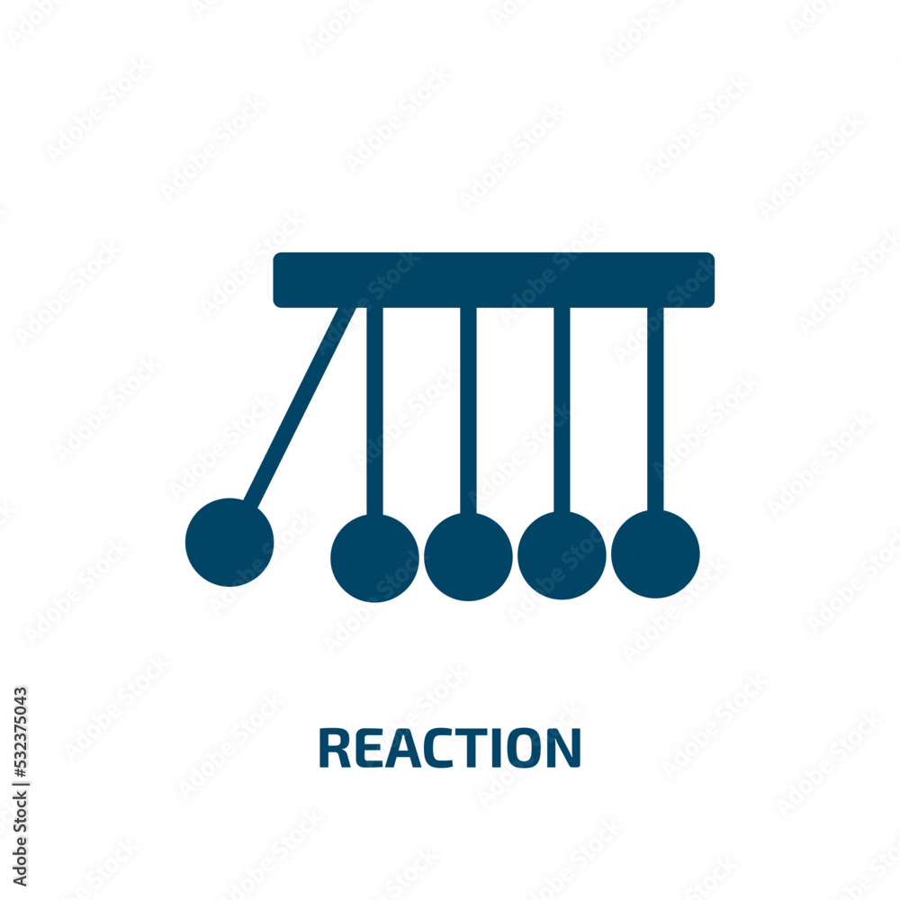 reaction icon from startup stategy and success collection. Filled ...
