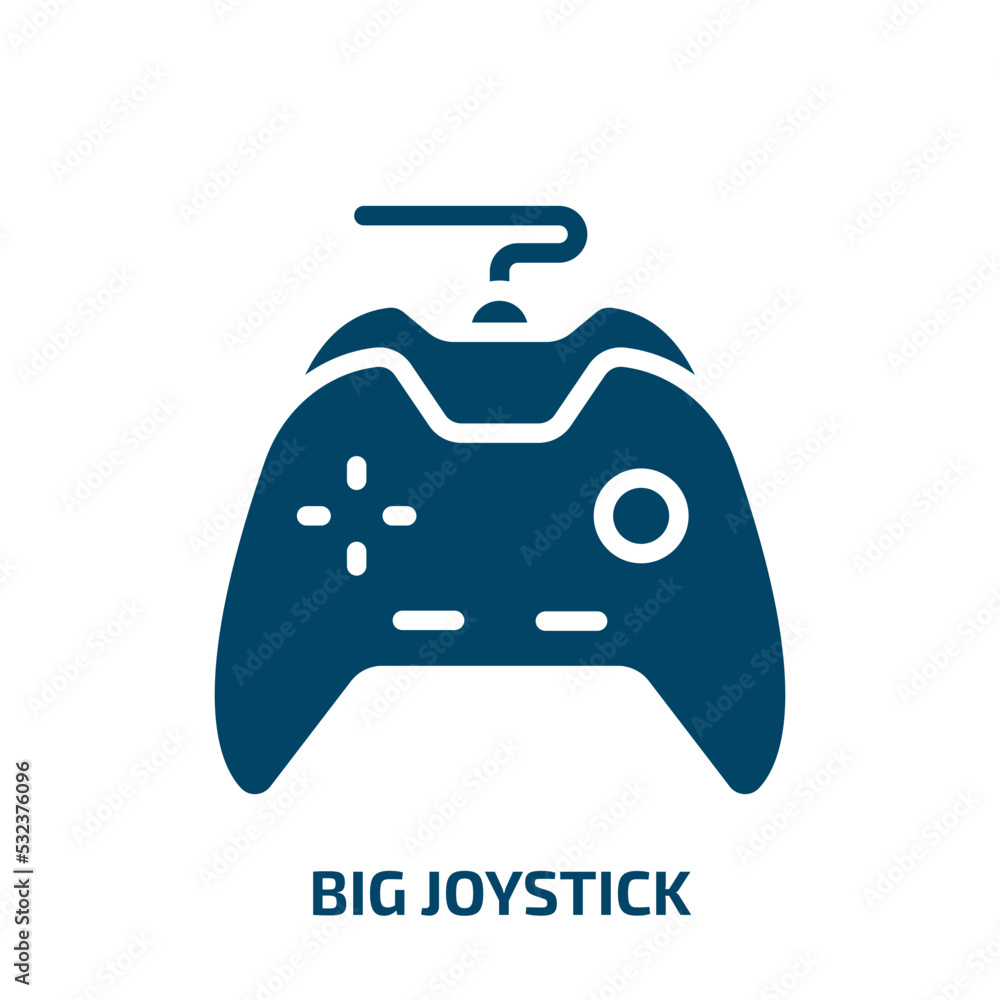 big joystick icon from technology collection. Filled big joystick, play ...