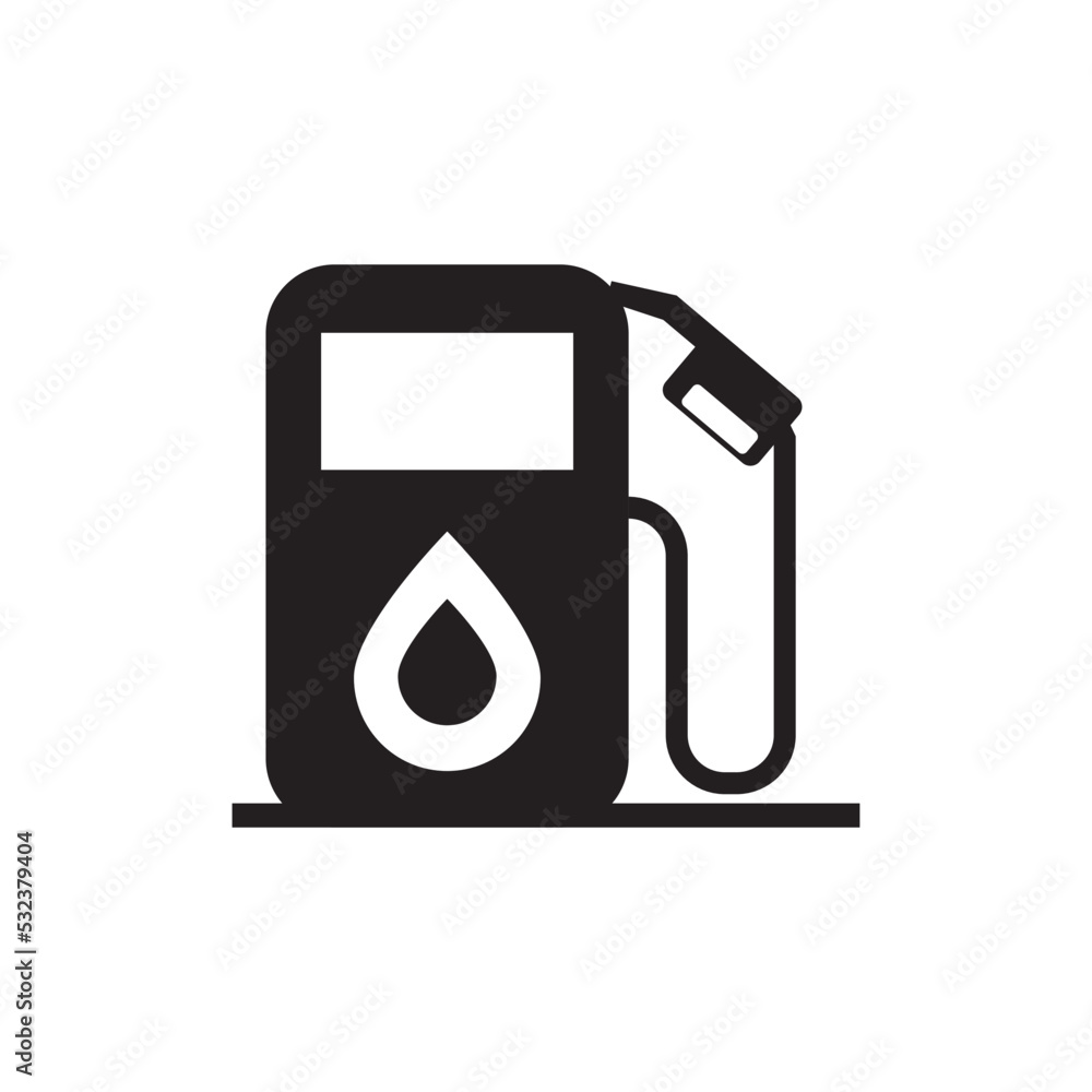 gas station logo vector design icon, this vector can be used for basic ...