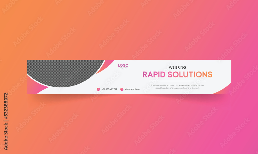 Creative linkedin background banner cover image template Stock Vector ...