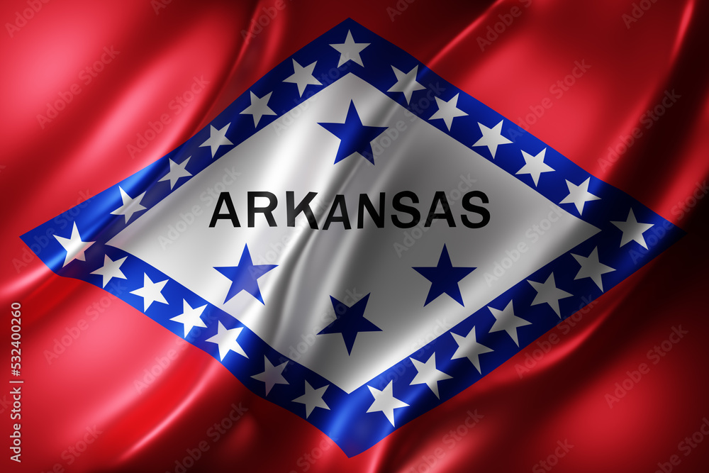 Arkansas State flag Stock Illustration | Adobe Stock