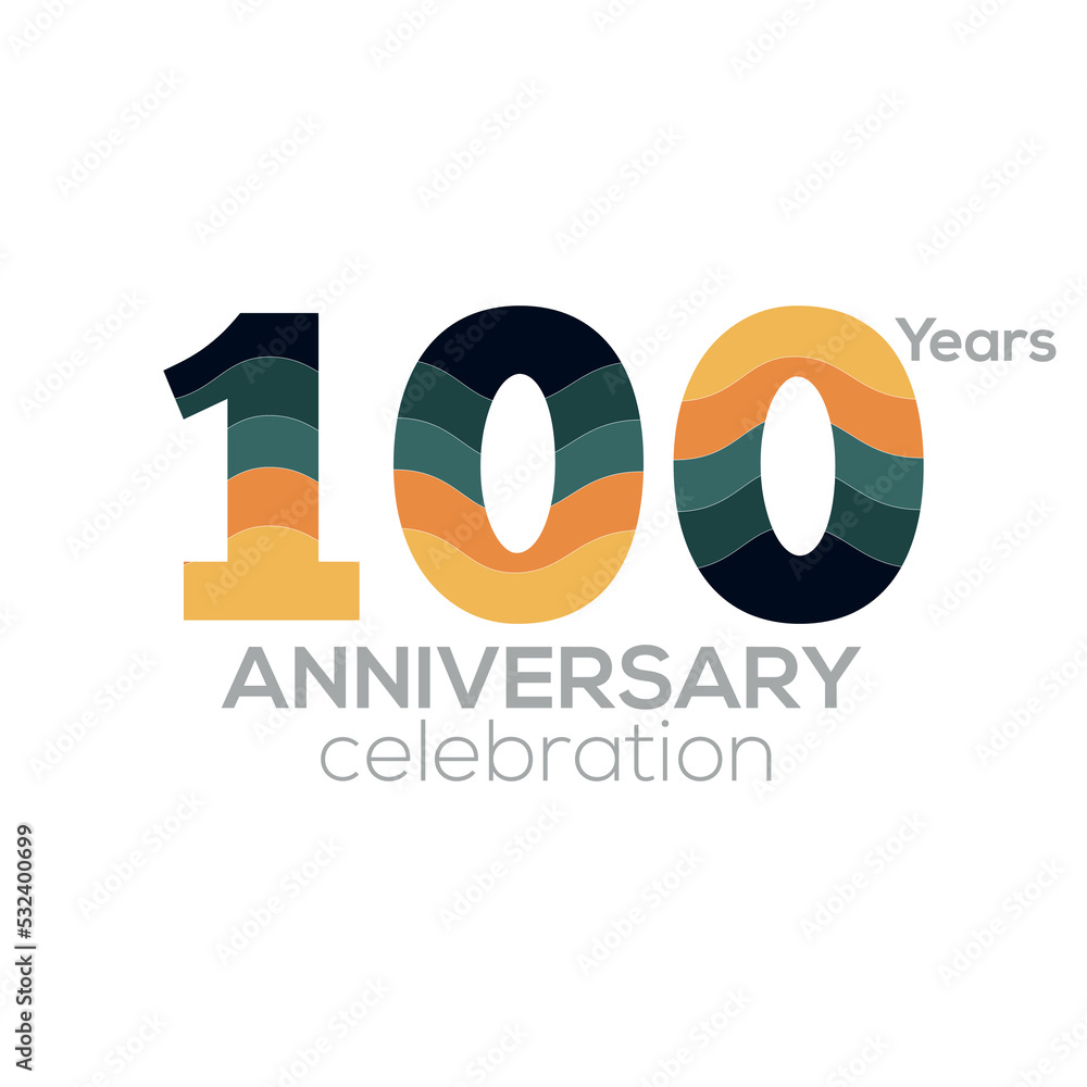 100th Anniversary Logo Design, Number 100 Icon Vector Template ...