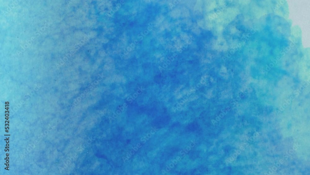 Sea shore waves made in acrylic paint. Stop motion animation Loop ...