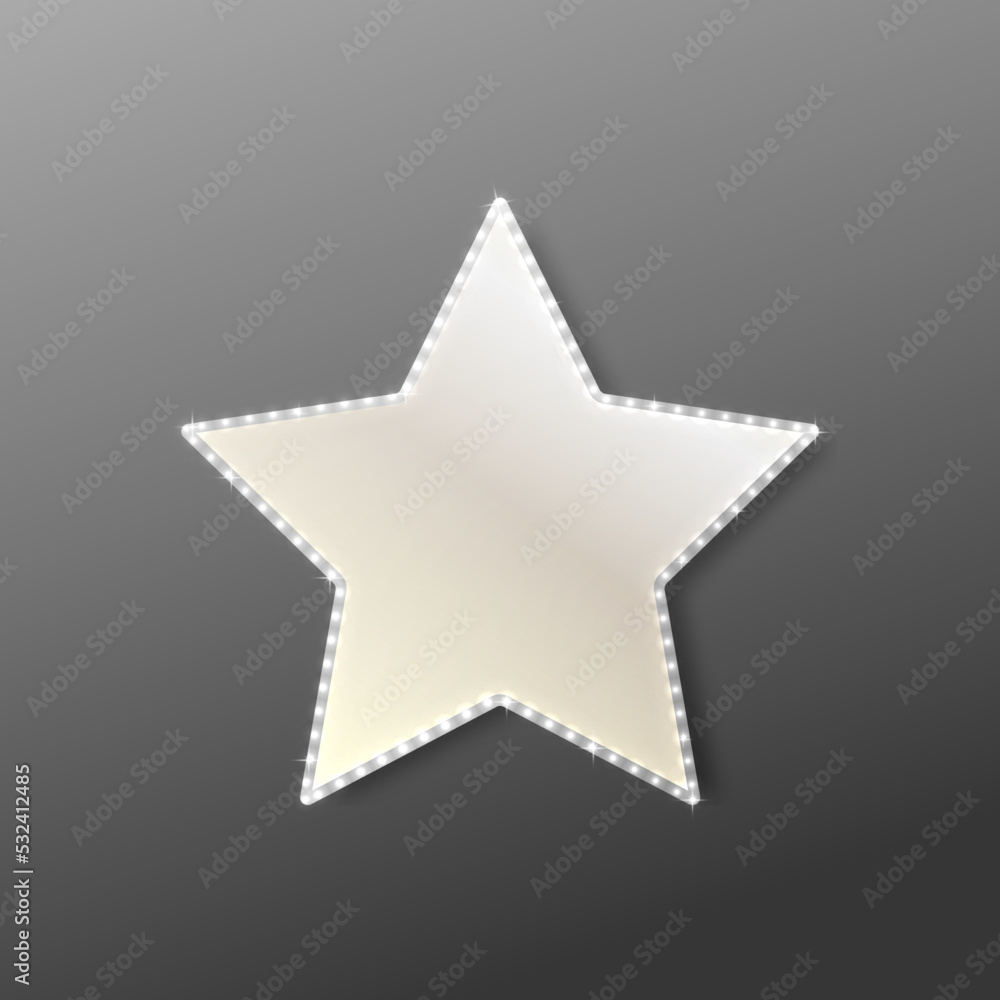 VIP star.VIP.Silver star.Metal star.Silver star, great design for any ...