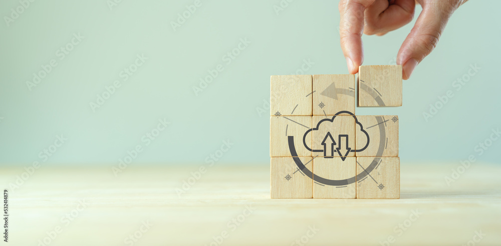 Data driven mindset concept. Collecting big data, analytics and making ...