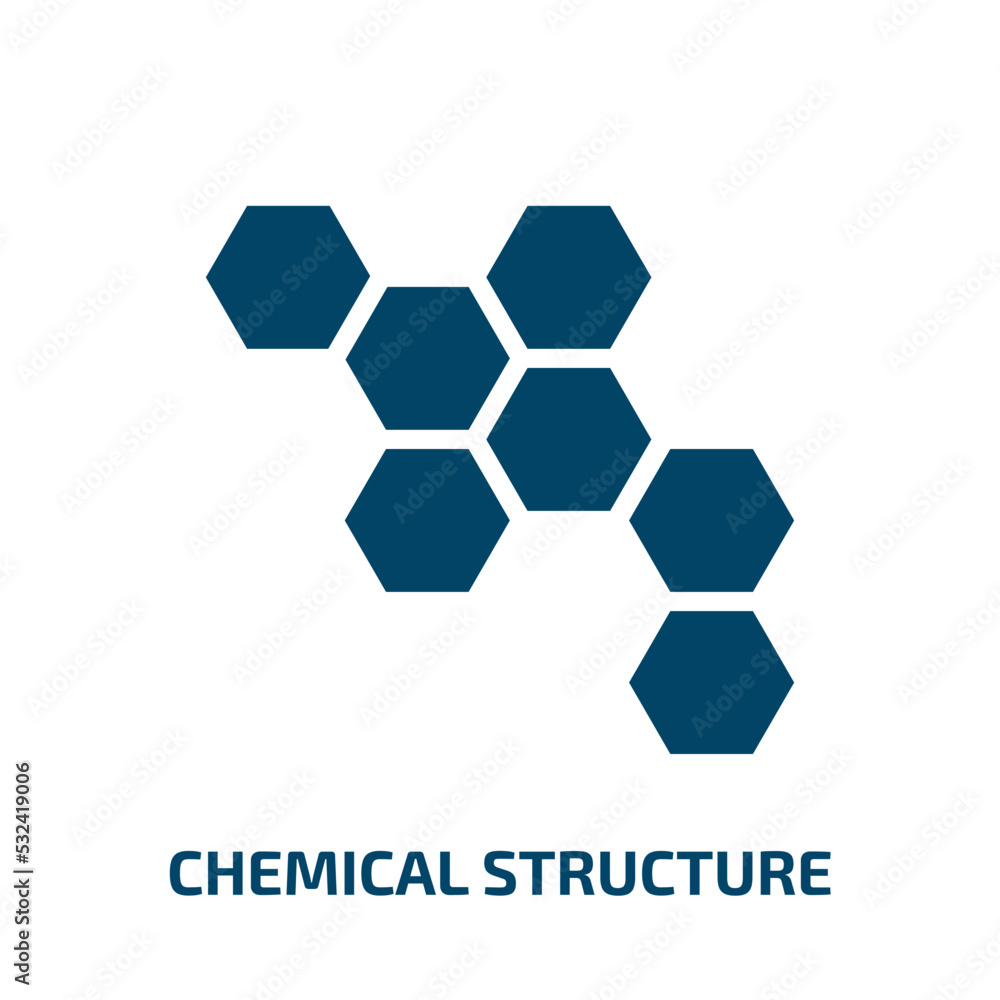 chemical structure icon from nature collection. Filled chemical ...
