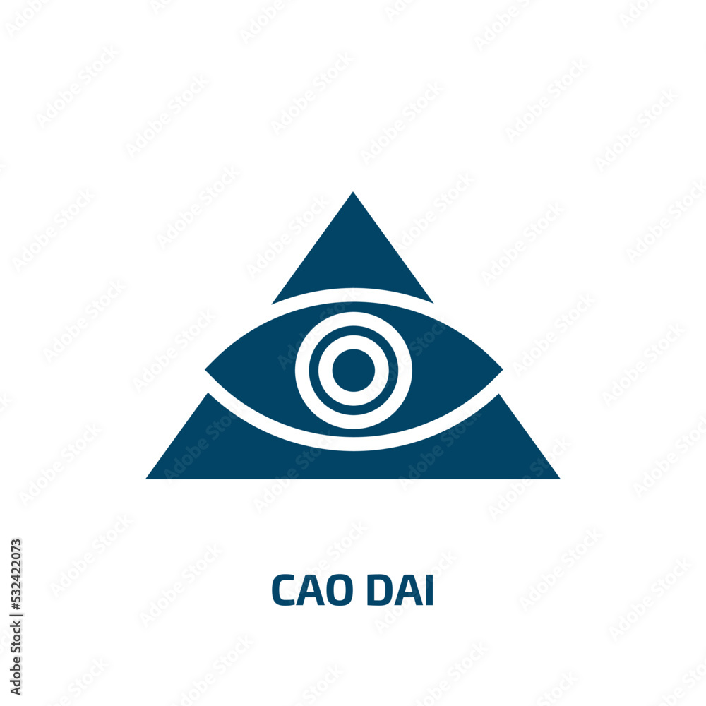cao dai icon from religion collection. Filled cao dai, religion ...
