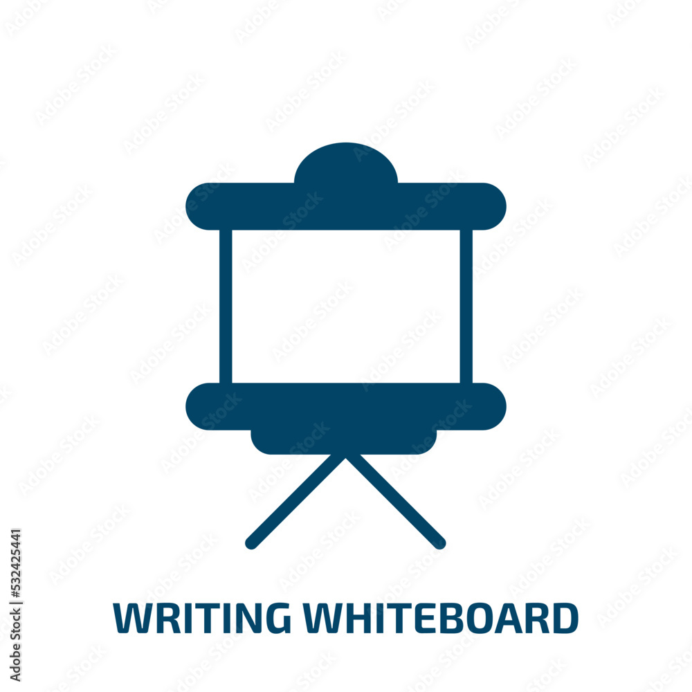 writing whiteboard icon from education collection. Filled writing ...