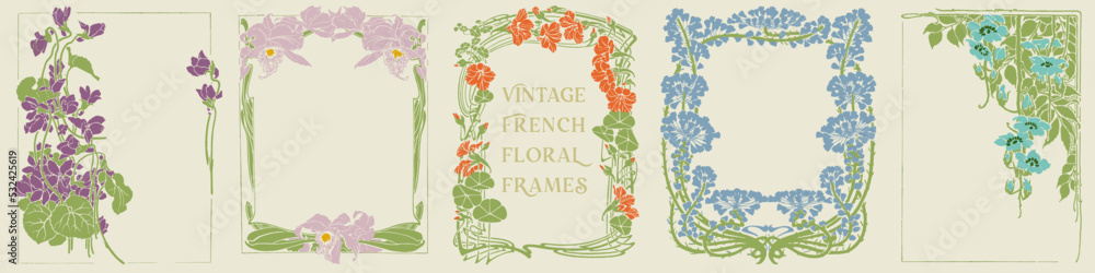 Vintage French Postcard Template