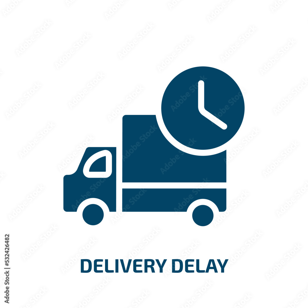 delivery delay icon from delivery and logistic collection. Filled ... delivery delay icon from delivery and logistic collection. Filled ...