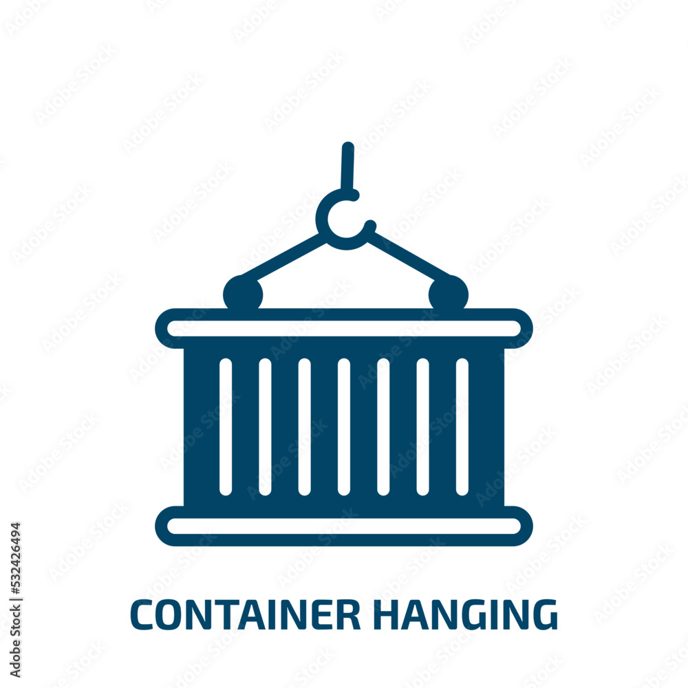 Vecteur Stock container hanging icon from delivery and logistic ...