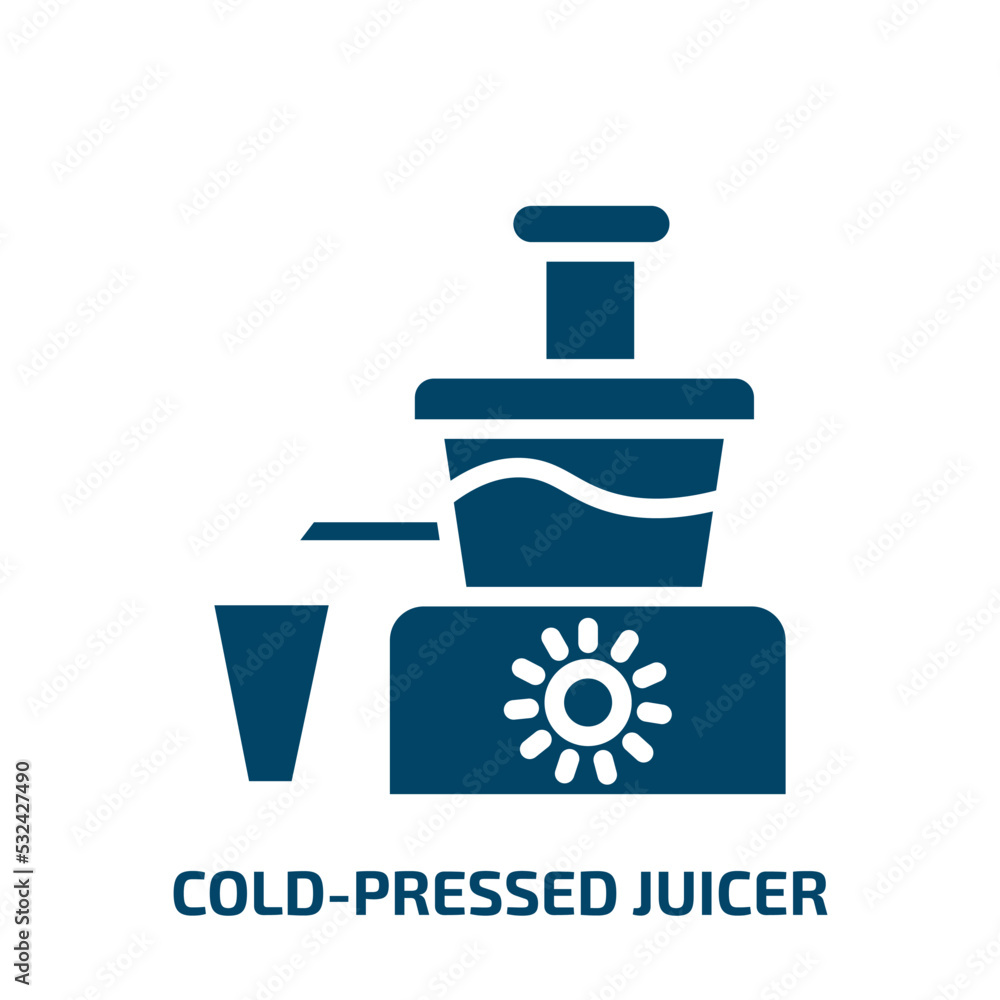cold-pressed juicer icon from electronic devices collection. Filled ...