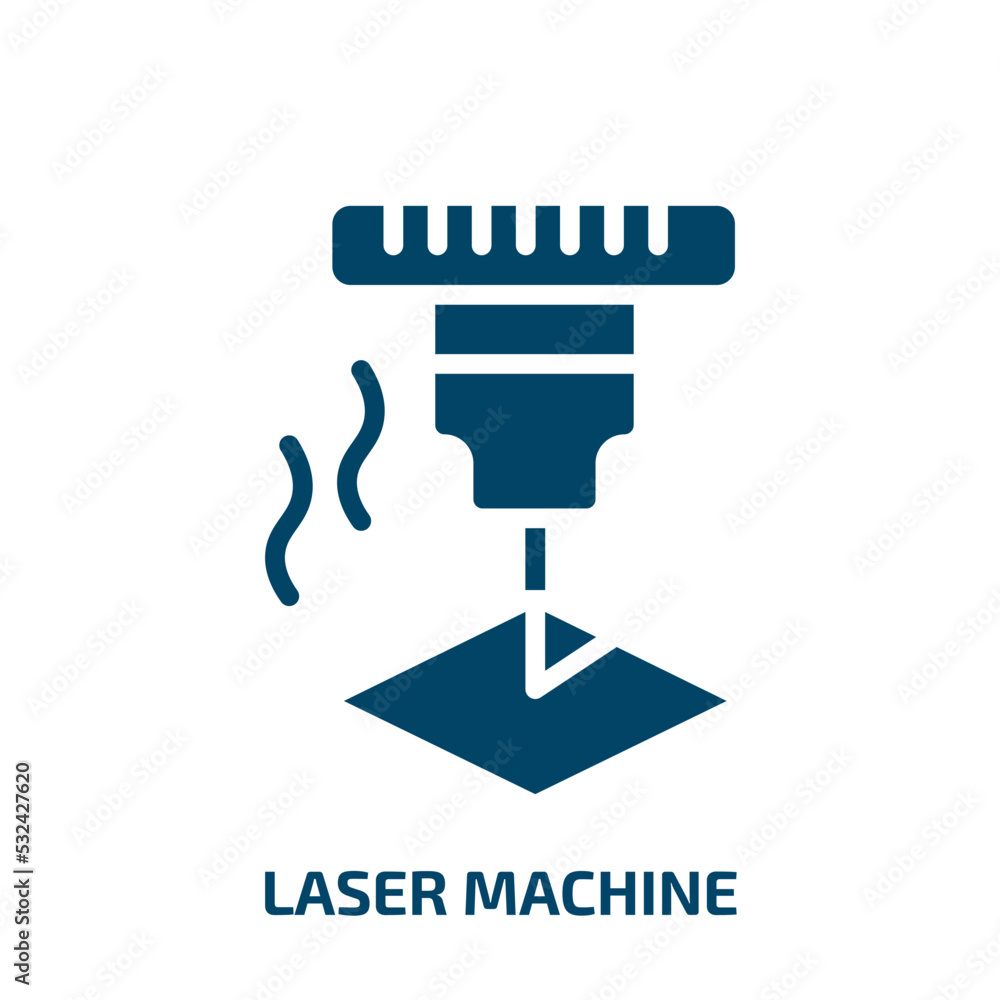 laser machine icon from electronic devices collection. Filled laser machine, equipment ...
