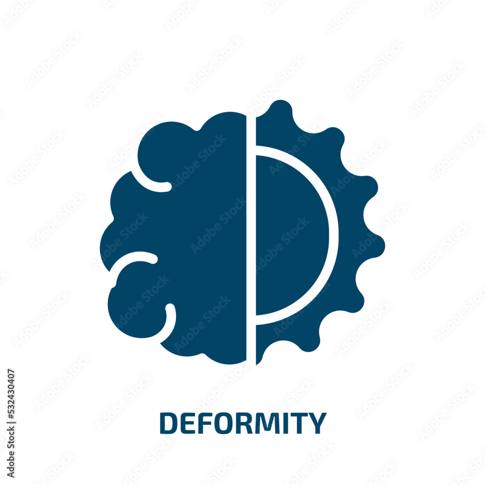 deformity icon from artificial intellegence and future technology ...