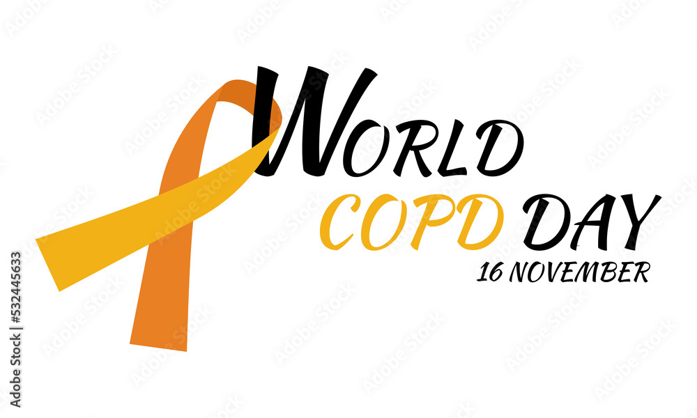 World COPD day. Chronic Obstructive Pulmonary Disease. Banner, poster ...