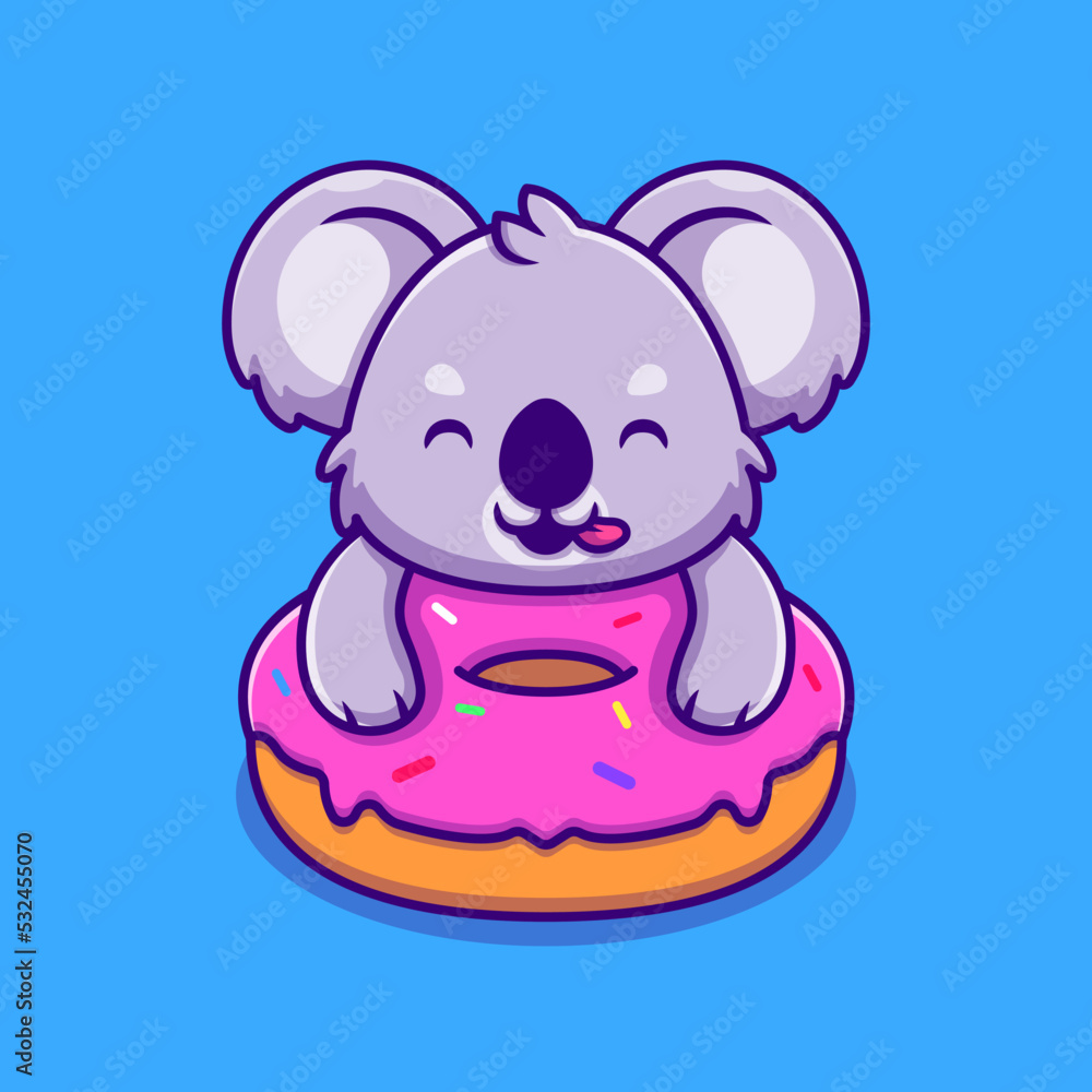 Koala Eating Cartoon