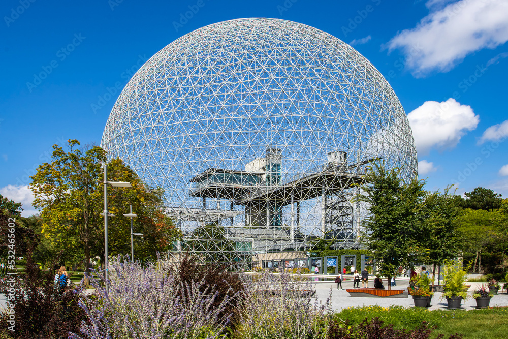 Montreal, Quebec / Canada - August 27, 2022: Montreal Biosphere on St ...