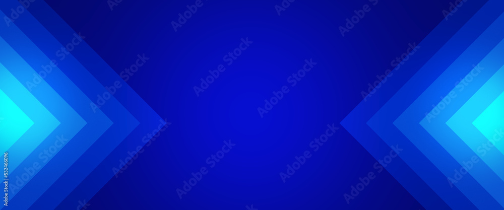 Blue banner template design of abstract overlapping square shapes in ...