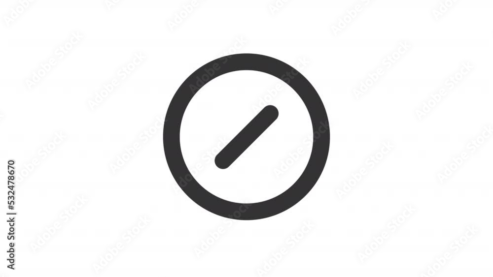 Animated deduction linear ui icon. Make text smaller. Seamless loop 4k ...