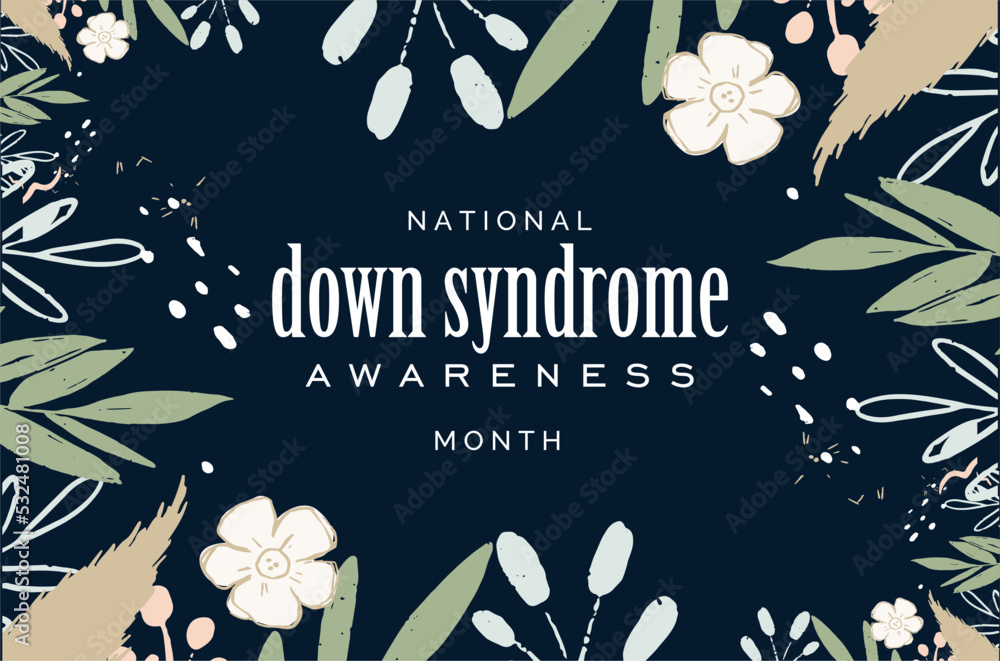Down Syndrome Awareness Month Holiday concept. Template for background ...