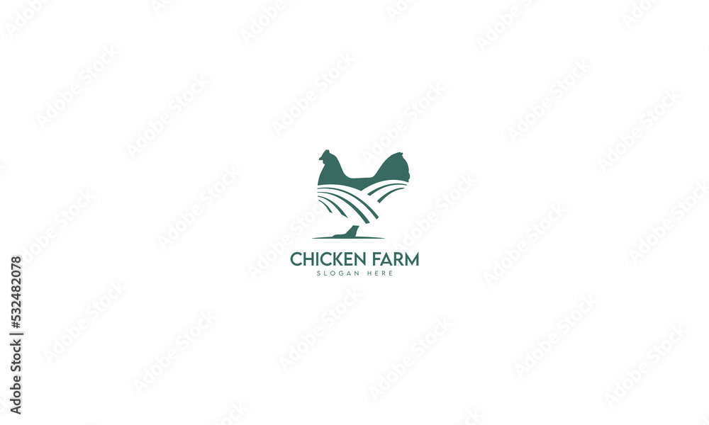 Chicken Farm Logo Design Template Agriculture Logo, Minimal Farm Logo ...