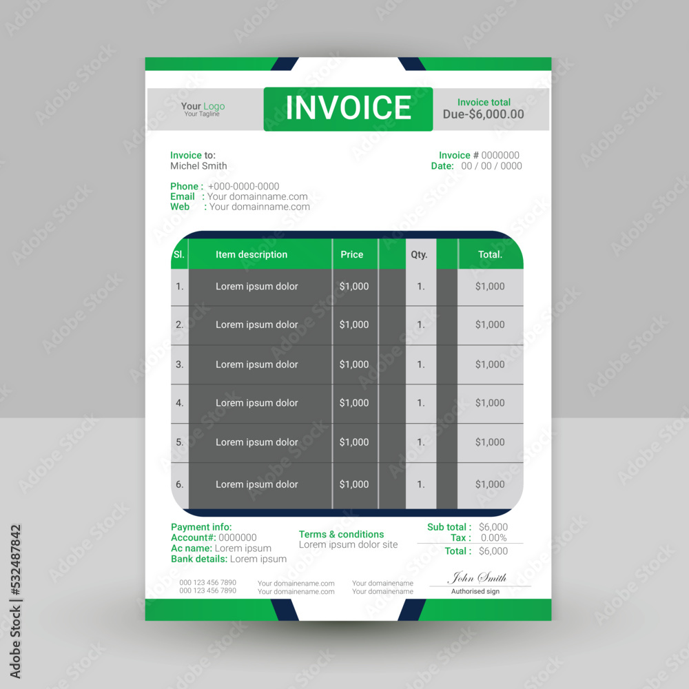 Design professional design letter head invoice design creative design ...