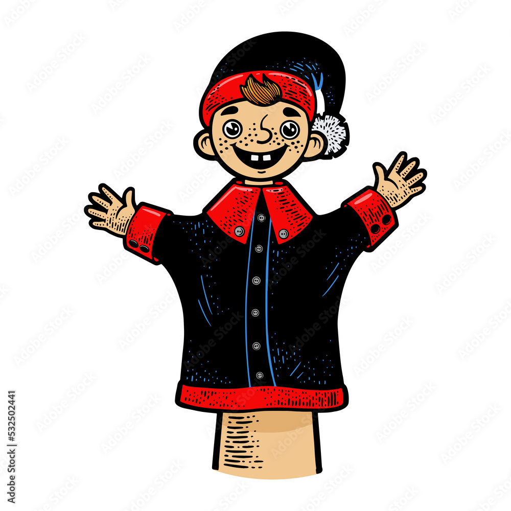 Puppet puppeteer hand line art sketch PNG illustration with transparent ...
