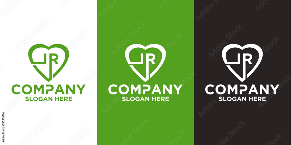 Initial letter l r logo vector design template Stock Vector | Adobe Stock