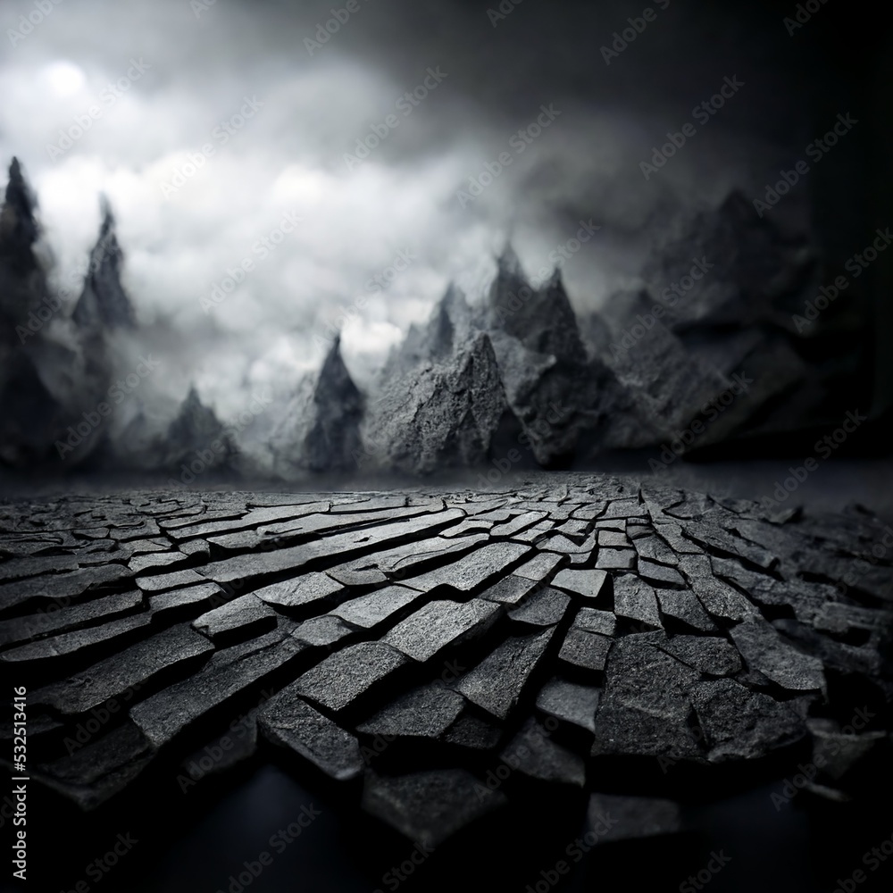 Dark grey 3D abstract pattern. Seamless 3D background wallpaper ...