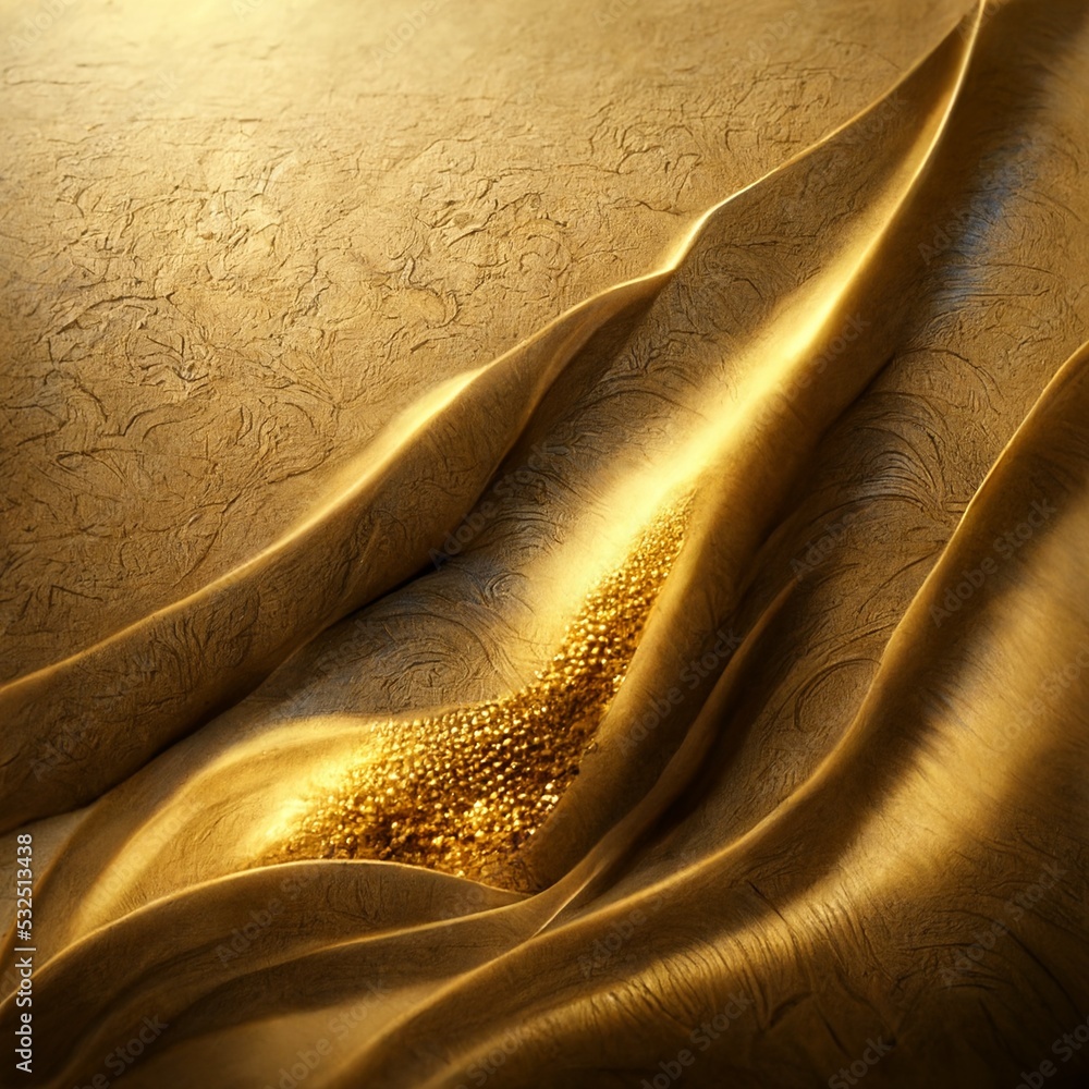 Gold 3D abstract pattern. Seamless 3D background wallpaper. Advanced ...