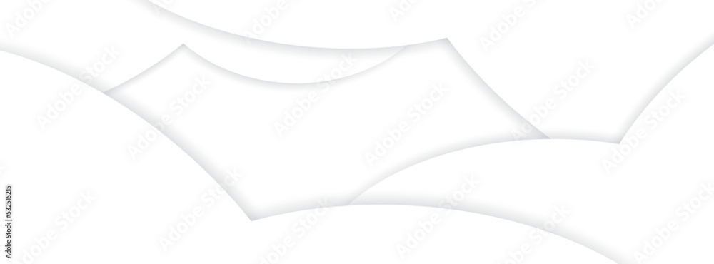 Abstract white background design with curve layers and shadow pattern ...