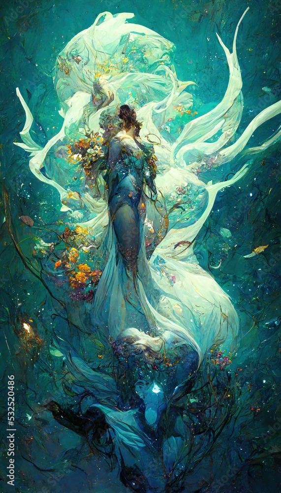 Faceless Goddess. deer skull. Ghost. god. god of water. Fantasy ...