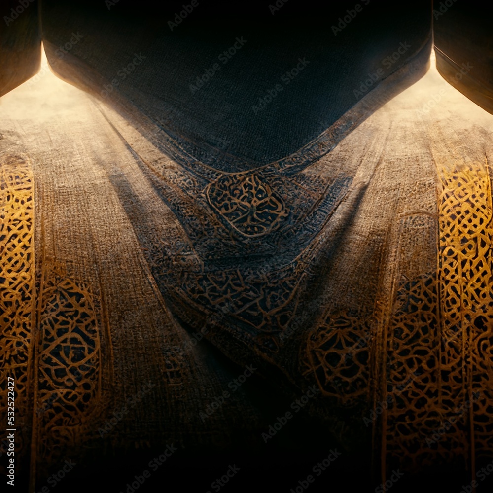 Islam inspired concept art. Islam religious painting style. Gods ...