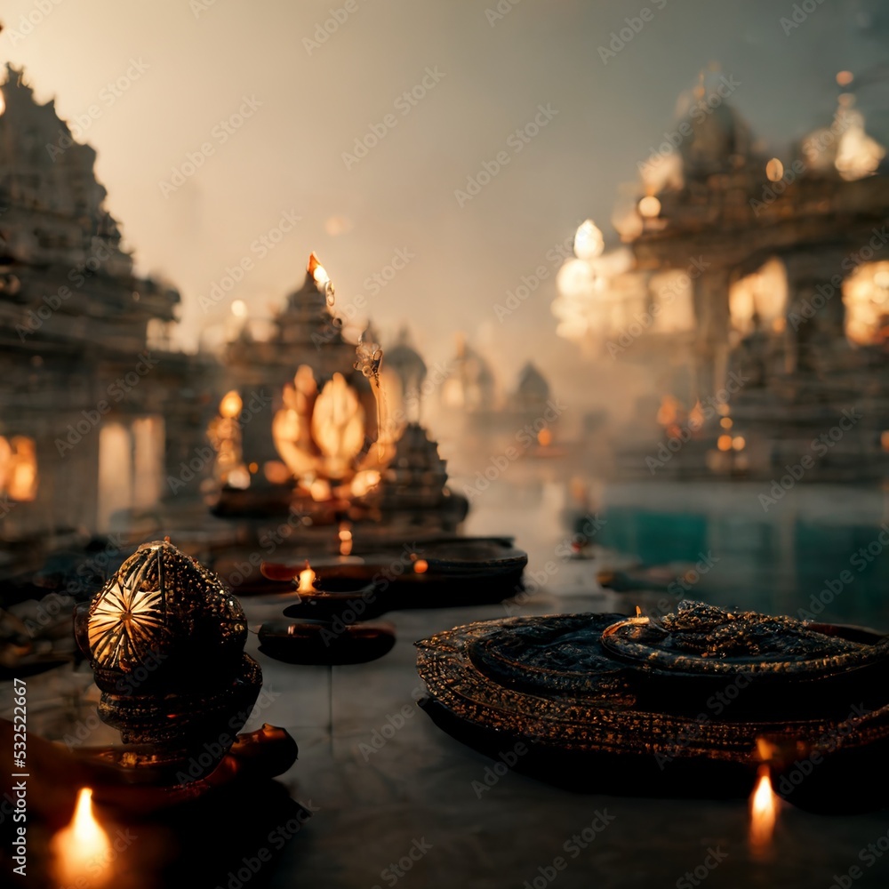 Buddhism inspired concept art. Buddhist religious painting. Buddha ...