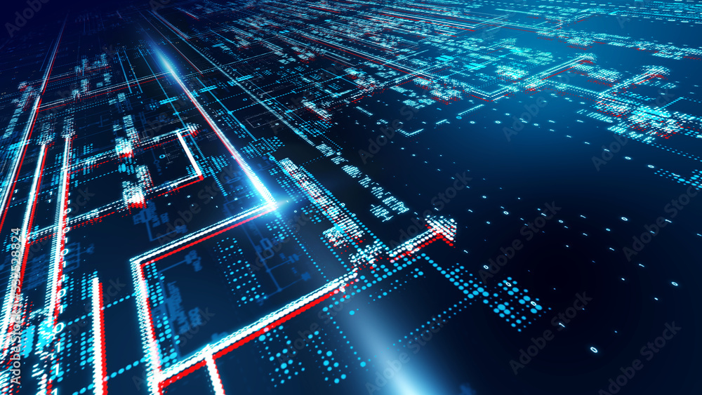Technology background printed circuit board/Technology background of ...