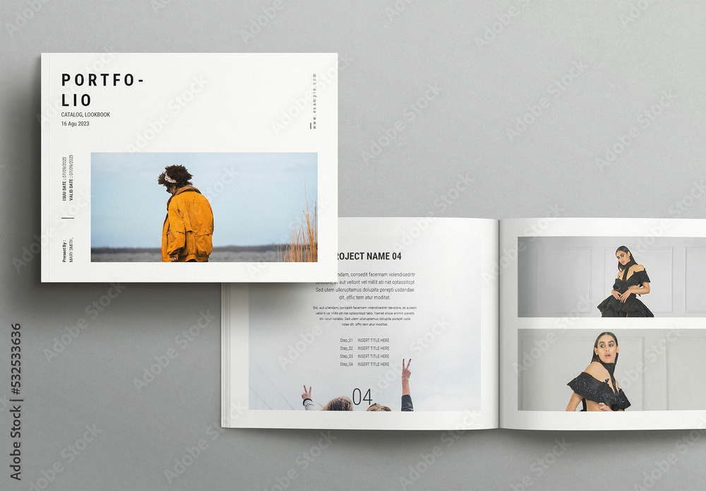 Portfolio - Landscape Layout Stock Template | Adobe Stock