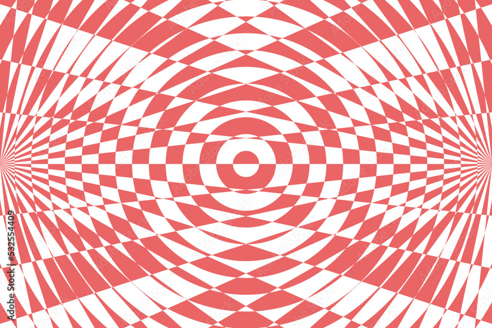 Vector abstract background. Illustration with optical illusion, op art ...