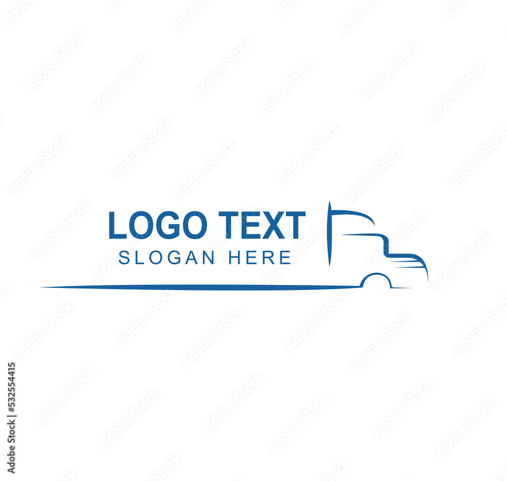 Logo text for logistics companies. Vector illustration Stock ...