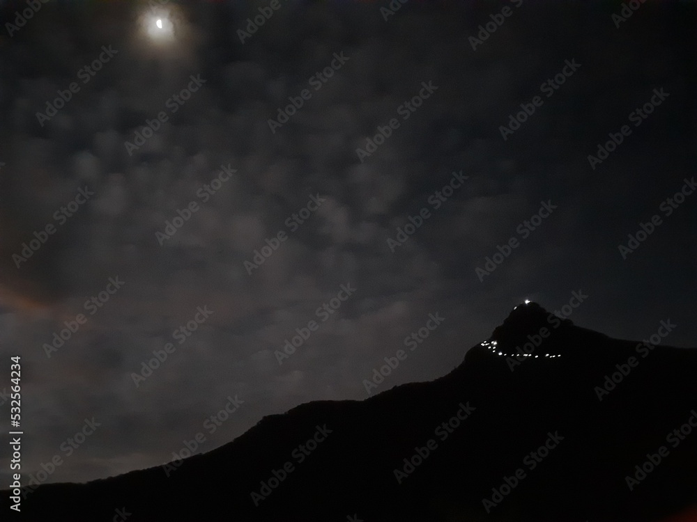 nigh to Adam's Peak is a 2,243 m tall conical mountain located in ...
