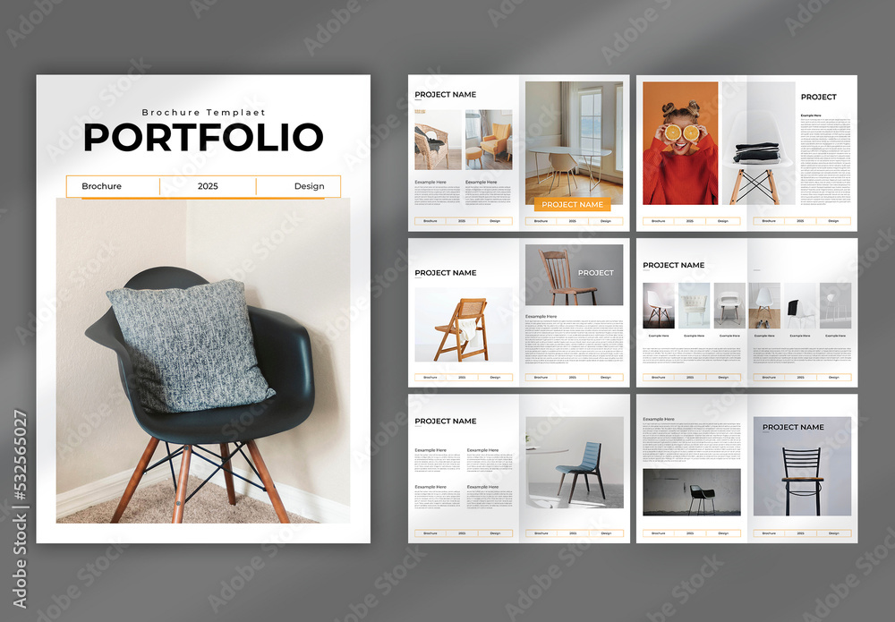 Portfolio Brochure Templaet Stock Template Adobe Stock