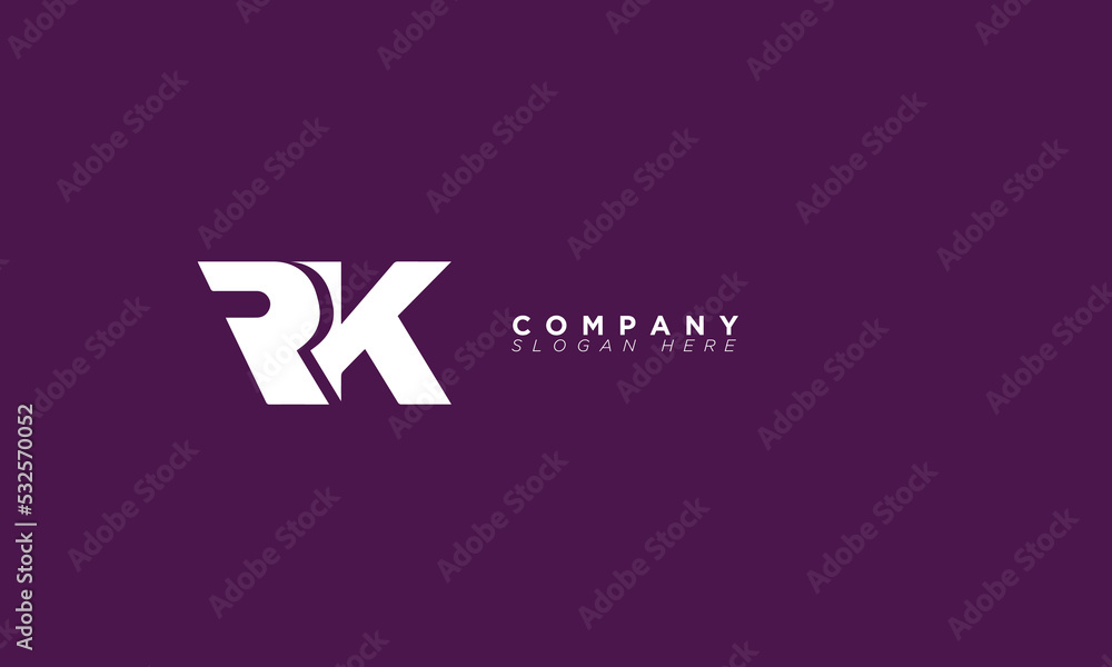 RK Alphabet letters Initials Monogram logo KR , R and K Stock Vector ...