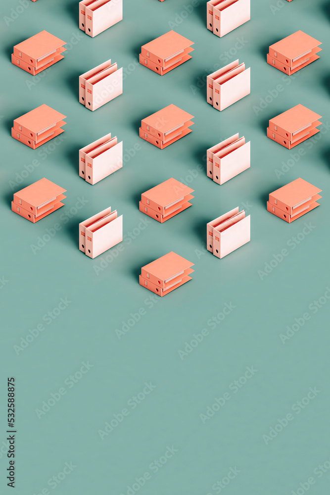 Pink Office Folders