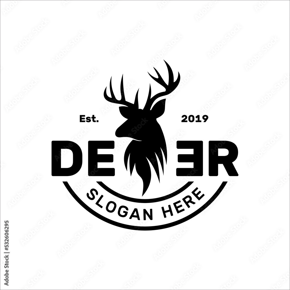 Deer Logo Linear vector, Horns, , moose, Cervinae, muntjac, fallow deer ...