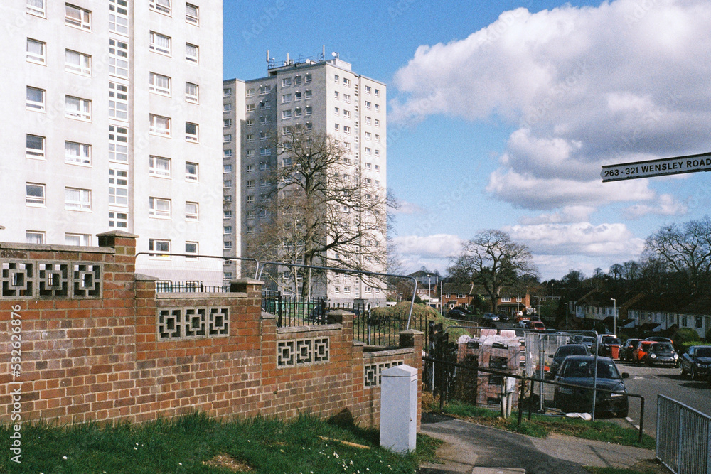Public housing estate in SW England Stock Photo | Adobe Stock