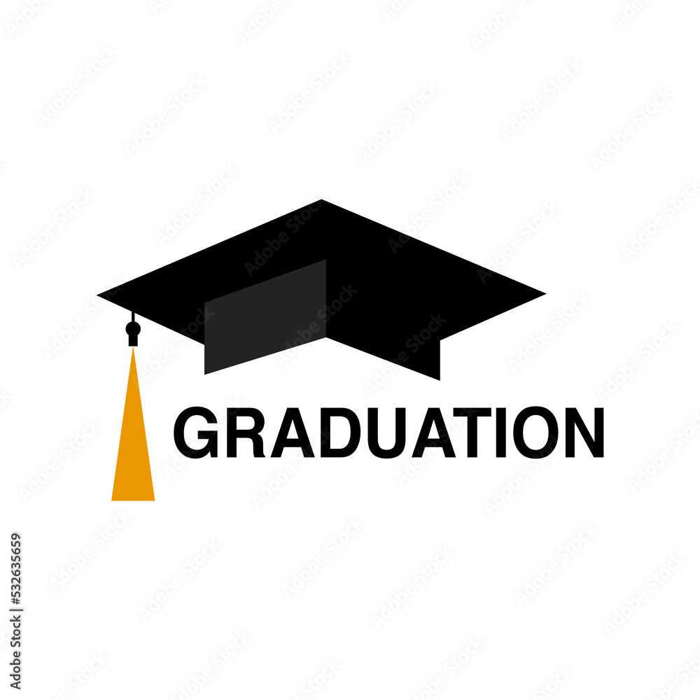 Silhouette of a black toga on a white background. Silhouette of final ...